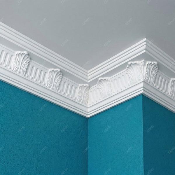 Quality GA-81040 Guarantee New Classical Apartment Polyurethane Carved Decorative Crown Ceiling for sale