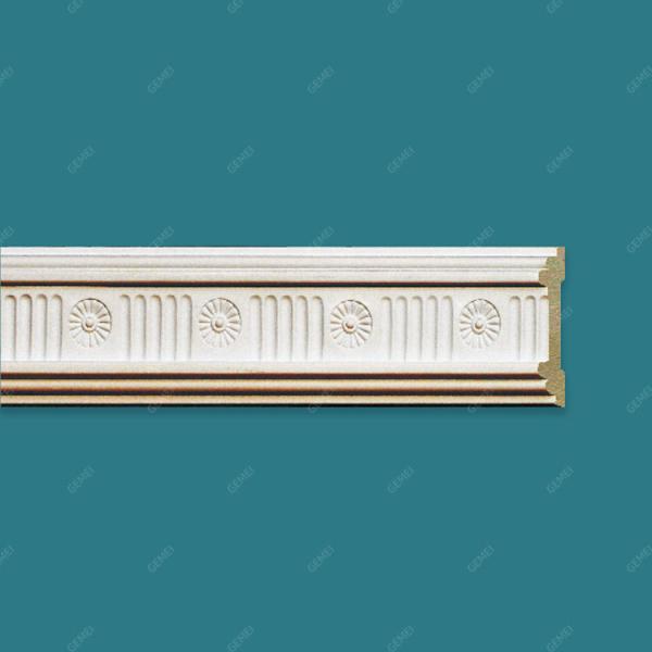 Quality GB-82030 Modern Polyurethane Foam 3D Corrosion Resistance Multi-Unit Residential Cornice Corners For Church for sale
