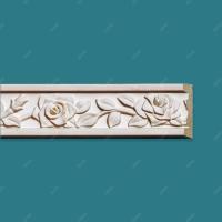 Quality GB-82033 European Style Urethane Carved Flame Resistance Decorative Cornices for sale