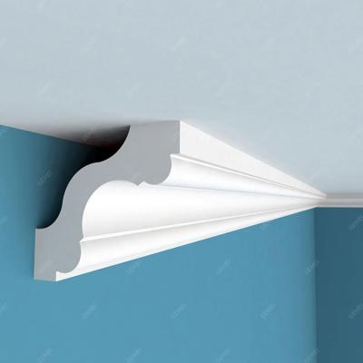 China GC-83005 61mm Wholesale Entirely Entryway Polyurethane Smooth Crown Molding for sale