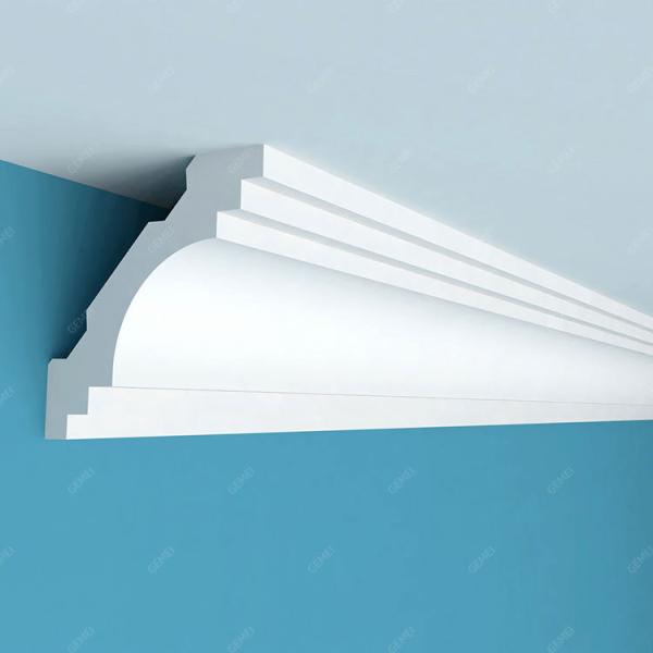 Quality GC-83041 108mm Factory Direct Sales Elegant Indoor Decorative Polyurethane Smooth Pu Mouldings for sale