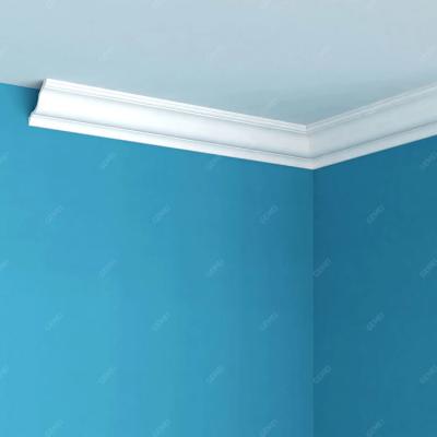 China GC-83048 Good Quality Europe Indoor Decoration Polyurethane Plain Crown Cornice for sale