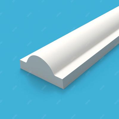 China GD-85003 26mm Popular High Density Bathroom Urethane Plain Plastic Decorative Moulding for sale