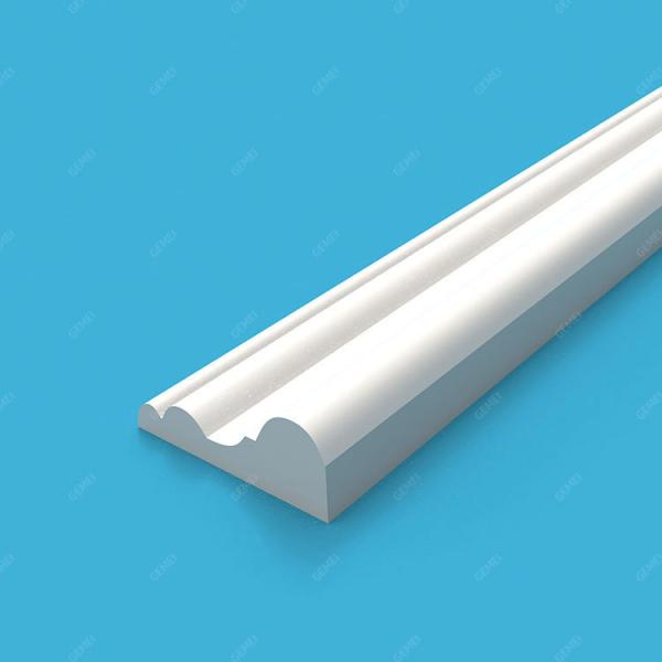 Quality GD-85022 56mm Wholesale Rustic Corrosion Resistance Urethane Plain Pu Decorative Ceiling Moulding for sale