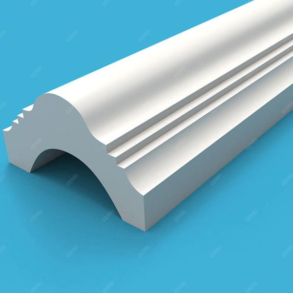 Quality GD-85047 98mm Good Quality Gorgeous Pre-Primed White PU Plain Pu Foam Chair Rails for sale