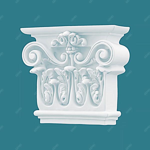 Quality GT-5007 Roman Column Pilaster Pu Exterior Columns Molds Cement Concrete House Moulds Decoration Flat Corbel Design Pillars for sale