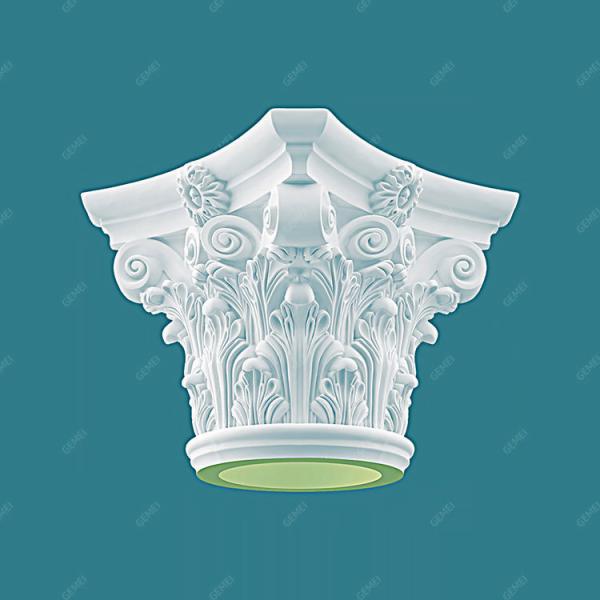 Quality PU-4801-15 Roman Plastic Mould Moulding Material Pu Plaster Of Paris Moulds Pediment Design Interior Pillar For Constructions for sale