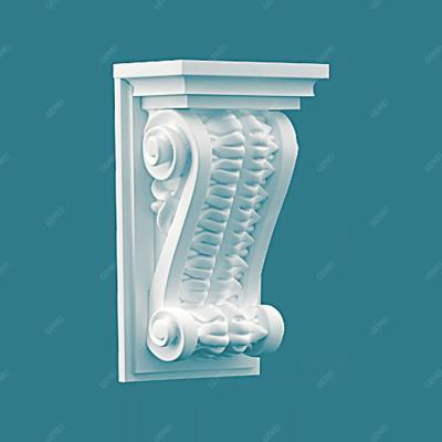 China GL-6006 Decorative Exterior Carved Polyurethane Wood Decoration Pu Corbels for sale