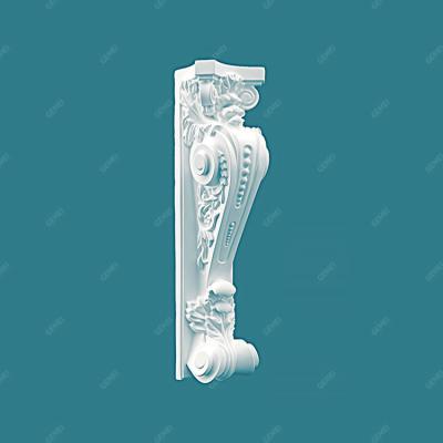 China GL-6019 Decorative Pu Patterns Fireplaces Pillars Plastic Wall Decoration Gypsum Moulding Window Molding Corbel for sale