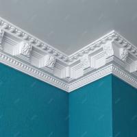 Quality GA-81088 Free Sample Easy Install Light Weight Polyurethane Fluted Cornice for sale