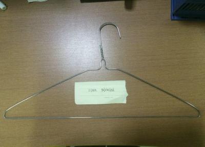 China Long Plastic Coated Metal Hangers , Metal Wire Hangers For Clothes Laundry for sale