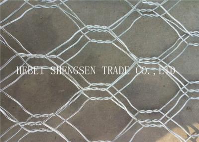 China 3.8 × 2.2 × 3.05mm Gabion Wire Mesh Low Carbon Steel Galvanized Gabion Box for sale