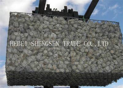 China Square Welded Gabion Box 2.0mm Lacing Wire With 6x8 8x10 10x12 Aperture for sale
