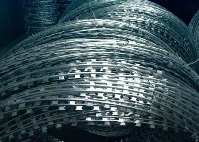 China Hot Dipped Galvanized Razor Barbed Wire , Razor Wire Concertina CBT-65 Type for sale