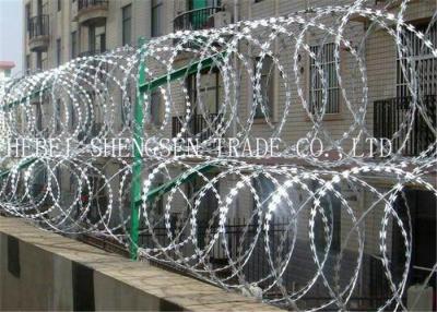 China Hot Dipped Galvanized Razor Blade Barbed Wire for sale