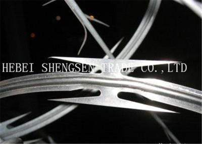 China High Tensile Galvanized Razor Barbed Wire 0.5mm thickness For Security Fence for sale