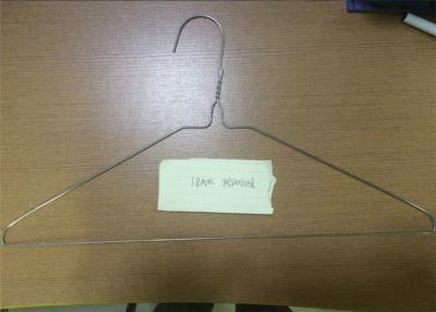 China 1.8mm Inspiring Strong Metal Shirt Hangers High Temperature Resistance For Laundry for sale