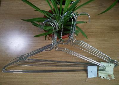 China Silver Galvanized Wire Hangers / Wire Shirt Hangers High Temperature Resistance for sale