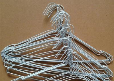 China Anti Rust Powder Coating Hangers / Wire Coat Hangers With Grooves Can Hanging Straps for sale