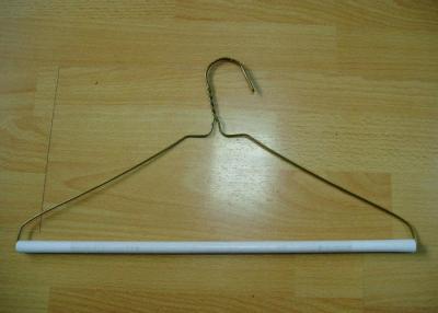 China Silver Color Powder Coating Hangers 20.5cm Height With Trouser Guards for sale
