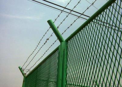 China Galvanized Heavy Expanded Metal Mesh PVC Coated Surface Treatment For Fencing for sale