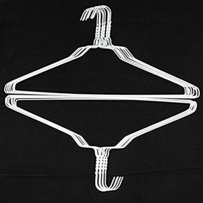 China 16 Inches Galvanized Wire Hangers 1.8 Mm - 2.2 Mm Wire Diameter Silver Colors for sale