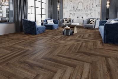 Cina Unilin laminato clicca la spina di pesce SPC del PVC che pavimenta 3mm 1222x468mm in vendita