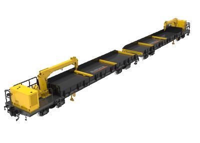 China RTH35 Railway Flat Wagons 1435mm Gauge Transporting 25m Rail Wagon for sale