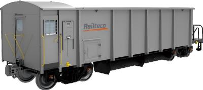 China 80km/H Ballast Covered Hopper Train Car Wagon For Goods Grain  TB Standard for sale