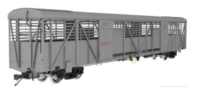 China Livestock Covered Goods Wagon Roof Mounted Casting Steel  Railway Goods Carriage for sale