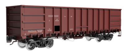 China 13980mm Open Top Railway Wagon Custom Open Top Trains 1520mm Gauge Bottom Discharge for sale