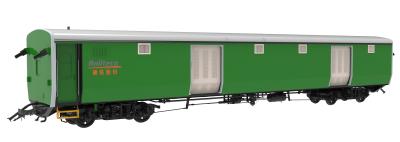 China Steel Construction Luggage Van with UIC540 Air Braking for 1000mm Gauge Railway in Bangladesh for sale