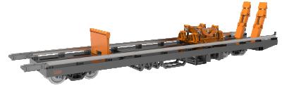 China 16804mm Railway Special Wagon 40t Rail Track Laying OEM for sale