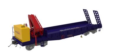 China RTH56 1600mm Railway Flat Wagon 80km/H Crane Flat Wagon for sale