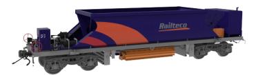 China 1600mm Railway Hopper Wagon Ballast Bulk Hopper Car 30m3 for sale
