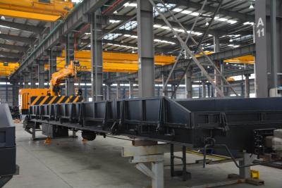 China Crane Railway Flat Wagons Hoisting Handling Transportation Railway Freight Wagon for sale