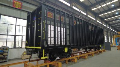 China Air Braking Open Top Train 70m3 - 80m3 Sugar Cane Wagons For Sugar Industry for sale