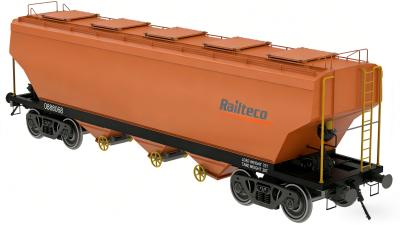 China AAR Covered Hopper Car Weather Resistant Bulk  Grain Hopper Railcar for sale