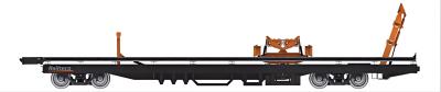 China 1435mm Gauge Railway Special Wagon 70 Degree Construction Track Laying Vehicle for sale