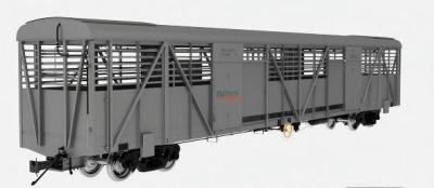 China 20 Tons Covered Goods Wagon Sliding Door Closed Railway Goods Wagon 3 Meters for sale