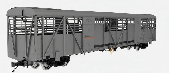 Quality 20 Tons Covered Goods Wagon Sliding Door Closed Railway Goods Wagon 3 Meters for sale