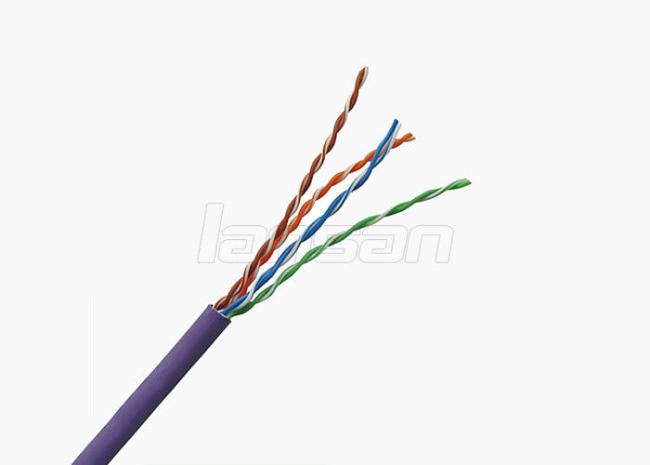 CCA Indoor Unshielded Cat5e Lan Cable 4 Pairs 24AWG 0.5mm CCA For Multi Media