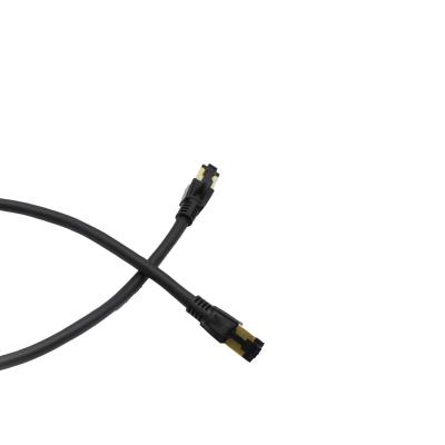 China 600MHz CAT8 SFTP Patch Cord Ethernet Cable Matter Soft PVC Jacket For Internet Work for sale