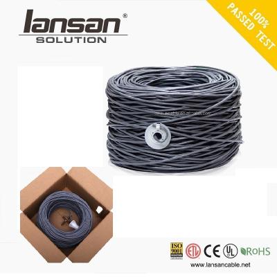 China Outdoor Double Jacket Cat6 UTP Lan Cable 24AWG 4 Pairs For Network Connecting for sale