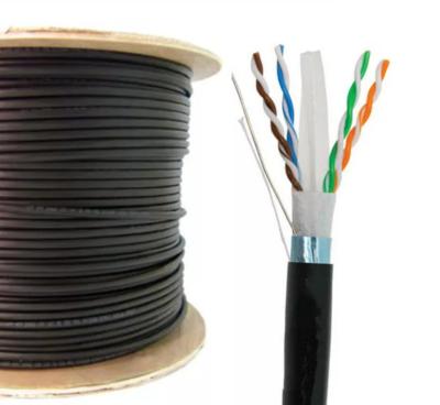 China Outdoor Double Jacket Cat6 UTP Lan Cable 24AWG 4 Pairs For Network Connecting for sale