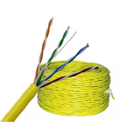 Cina 4 paia di Cat5e Lan Cable hanno personalizzato ambiente del rivestimento di PVC il pro in vendita