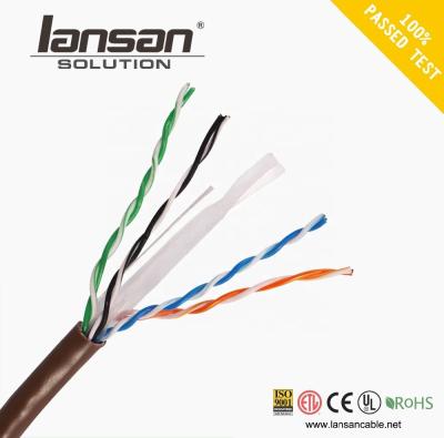 Китай Фольга Al Shiled проводника CCA 4 пары кабеля Lan изоляции Cat6 HDPE продается