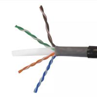 China Outdoor Unshielded Cat6 Lan Cable 4 Pairs Twisted Network Cable for sale