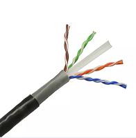 China Outdoor Unshielded Cat6 Lan Cable 4 Pairs Twisted Network Cable for sale