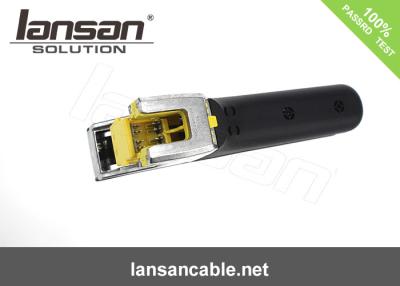 China Black / Yellow Network Cable Assembly Quick Installation Tool For Lansan Keystone Jack for sale